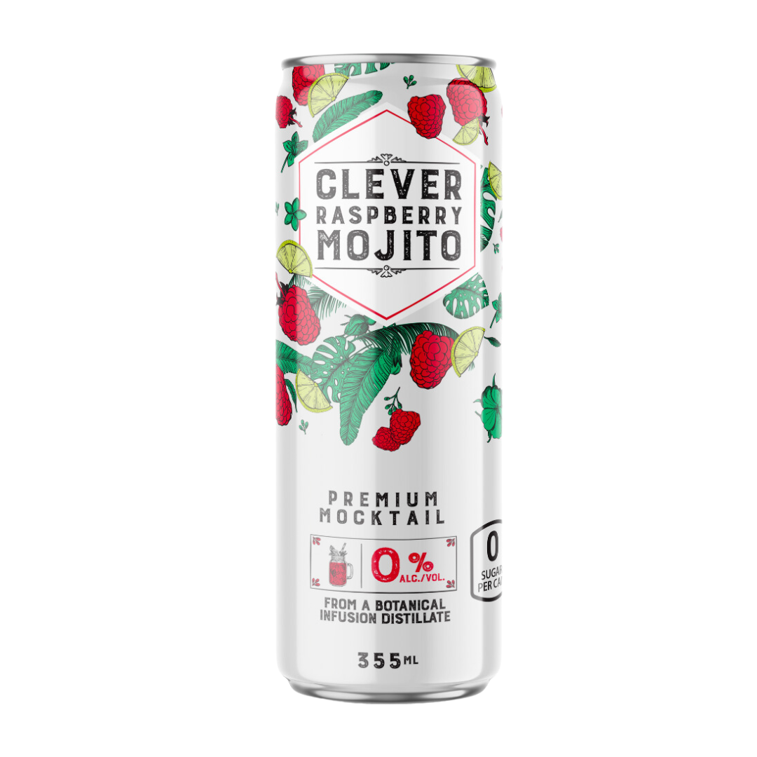 Non-alcoholic spirits - Clever Mocktail - Raspberry Mojito – Upside Drinks