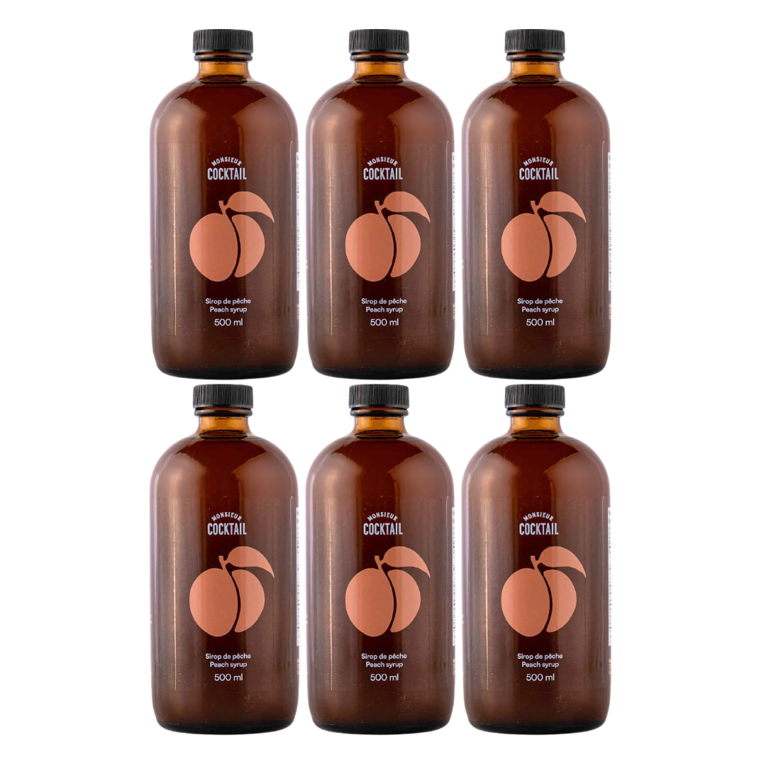 Monsieur Cocktail Sirop de Pêche Sans Alcool (500mL) | Upside Drinks